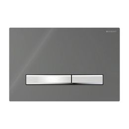 Geberit Sigma 50 Square Bet&auml;tigungsplatte 115788SD2 Rauchglas verspiegelt, f&uuml;r 2-Mengen-Sp&uuml;lung
