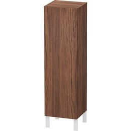 Duravit L-Cube Halbhochschrank LC1178L2121 40x36,3x132cm, T&uuml;r links, nussbaum dunkel