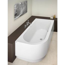 Hoesch Happy D. Eck Badewanne 6486.010 180x80cm, weiss, Einbauversion, Ausf&uuml;hrung rechts