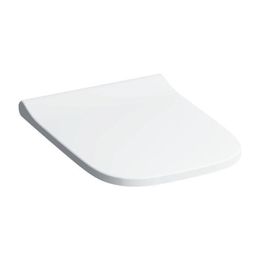 Geberit Smyle Square WC-Sitz 500238011 weiss, ohne Absenkautomatik, Scharniere chrom