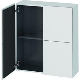 Duravit L-Cube Halbhochschrank LC116701818 70x24,3x80cm, 2 T&uuml;ren, wei&szlig; matt