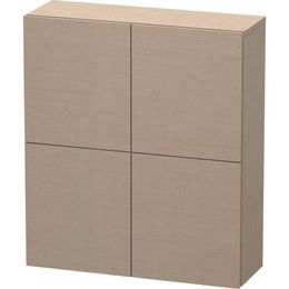 Duravit L-Cube Halbhochschrank LC116707575 70x24,3x80cm, 2 T&uuml;ren, leinen