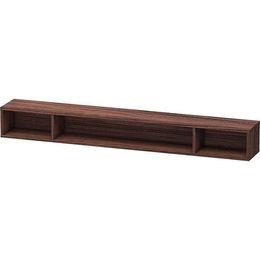 Duravit L-Cube Regalelement LC120102121 100 x 14 cm, nussbaum dunkel, 3 F&auml;cher, horizontal