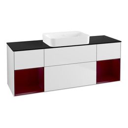 Villeroy & Boch Villeroy und Boch Finion Waschtischunterschrank G742HBMT 160x60,3x50,1cm, Regale Peony matt lacquer, White matt lacquer