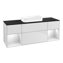 Villeroy & Boch Villeroy und Boch Finion Waschtischunterschrank F742MTMT 160x60,3x50,1cm, Regale White matt lacquer, White matt lacquer