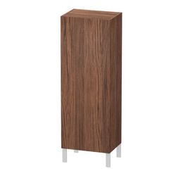 Duravit L-Cube Halbhochschrank LC1179R2121 50x36,3x132cm, T&uuml;r rechts, nussbaum dunkel