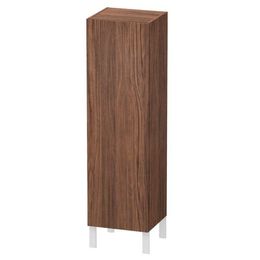 Duravit L-Cube Halbhochschrank LC1178R2121 40x36,3x132cm, T&uuml;r rechts, nussbaum dunkel