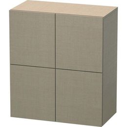 Duravit L-Cube Halbhochschrank LC117707575 70x36,3x80cm, 2 T&uuml;ren, leinen