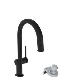 Hansgrohe Aqittura M91 Küchenarmatur 76803670 Ausziehauslauf, 1jet, mattschwarz