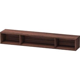 Duravit L-Cube Regalelement LC120002121 80 x 14 cm, nussbaum dunkel, 3 F&auml;cher, horizontal