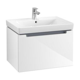 Villeroy & Boch Villeroy & Boch Subway 2.0 Waschtisch-Unterschrank A68810DH 63,7x42x45,4cm, 1 Auszug, Griff chrom, glossy white