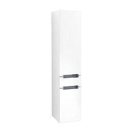 Villeroy & Boch Villeroy & Boch Subway 2.0 Hochschrank A70710MS 35x165x37cm, links, Griff chrom, wei&szlig; matt
