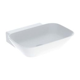 Geberit One Aufsatz-Waschtisch 505040016 50x42,5cm, Schalenform, ohne &Uuml;berlauf, wei&szlig; KeraTect, ohne Hahnloch