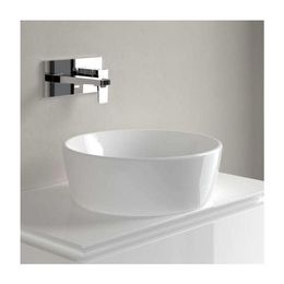 Villeroy & Boch Villeroy und Boch Architectura Aufsatzwaschbecken 5A254501 &Oslash; 45cm, mit &Uuml;berlauf, Wei&szlig; Alpin