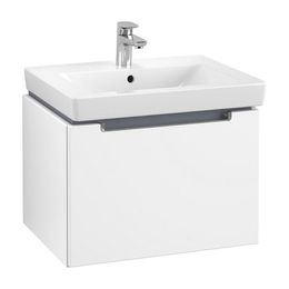 Villeroy & Boch Villeroy & Boch Subway 2.0 Waschtisch-Unterschrank A68710MS 58,7x42x45,4cm, 1 Auszug, Griff chrom, wei&szlig; matt