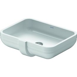 Duravit Happy D.2 Einbau Waschbecken 0457480000 48 x 34cm, weiss, Einbau von unten, ohne Hahnloch