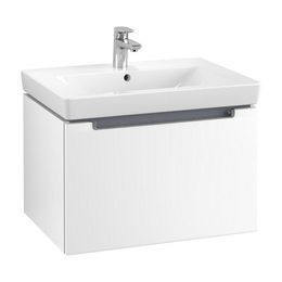 Villeroy & Boch Villeroy & Boch Subway 2.0 Waschtisch-Unterschrank A68810MS 63,7x42x45,4cm, 1 Auszug, Griff chrom, wei&szlig; matt