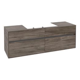 Villeroy & Boch Villeroy und Boch Collaro Waschtischunterschrank C02800RK 160x54,8x50cm, Waschtisch mittig, Stone Oak