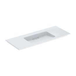 Geberit One M&ouml;bel-Waschtisch 505016001 120 cm, ohne Hahnloch und &Uuml;berlauf, wei&szlig; KeraTect/Blende wei&szlig;