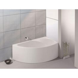 Hoesch Spectra Eck Badewanne 3661.010 wei&szlig;,170x100cm, Version rechts, angeformte Sch&uuml;rze
