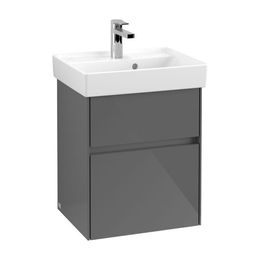 Villeroy & Boch Villeroy & Boch Collaro Waschtischunterschrank C00600FP 46x54,6x37,4cm, Glossy Grey