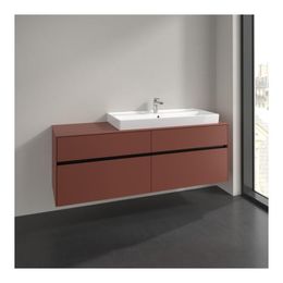 Villeroy & Boch Villeroy und Boch Collaro Waschtischunterschrank C03000AH 160x54,8x50cm, Waschtisch rechts, wine red
