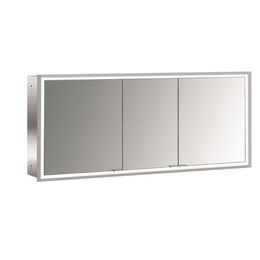 Emco prime Unterputz-Lichtspiegelschrank 949706296 1600x730mm, 3-t&uuml;rig, aluminium/spiegel