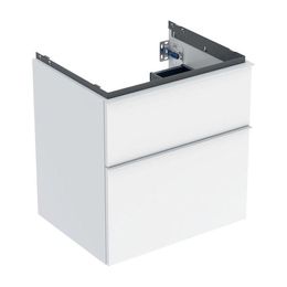 Geberit iCon Waschtisch-Unterschrank 502303011 59,2x61,5x47,6cm, 2 Schubladen, wei&szlig;/lackiert hochgl&auml;nzend