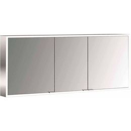 Emco prime Aufputz-Lichtspiegelschrank 949706386 1600x700mm, 3-t&uuml;rig, aluminium/weiss