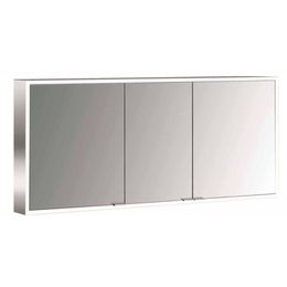 Emco prime Aufputz-Lichtspiegelschrank 949706387 1400x700mm, 3-t&uuml;rig, aluminium/weiss