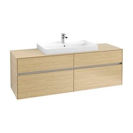 Villeroy & Boch Villeroy & Boch Collaro Waschtischunterschrank C02800VJ 160x54,8x50cm, Waschtisch mittig, Nordic Oak