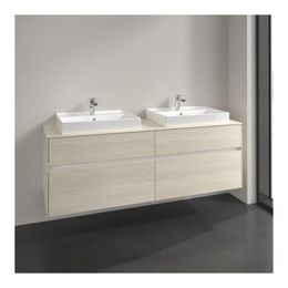 Villeroy & Boch Villeroy und Boch Collaro Waschtischunterschrank C02400AA 160x54,8x50cm, f&uuml;r 2 Waschtische, white oak