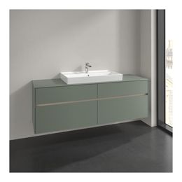 Villeroy & Boch Villeroy und Boch Collaro Waschtischunterschrank C02800AF 160x54,8x50cm, Waschtisch mittig, soft green