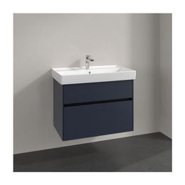 Villeroy & Boch Villeroy und Boch Collaro Waschtischunterschrank C01000VQ 75,4x54,6x44,4cm, Waschbecken mittig, marine blue