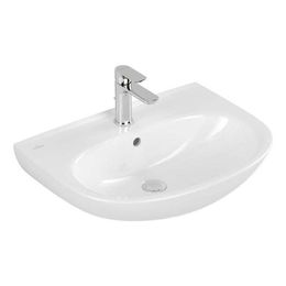 Villeroy & Boch Villeroy und Boch O.novo Waschtisch 4A406101 60x46cm, oval, Hahnloch ohne Überlauf, weiß