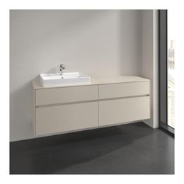 Villeroy & Boch Villeroy und Boch Collaro Waschtischunterschrank C02200VN 160x54,8x50cm, Waschtisch links, cashmere grey