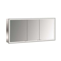 Emco prime Unterputz-Lichtspiegelschrank 949706297 1400x730mm, 3-t&uuml;rig, aluminium/spiegel
