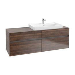 Villeroy & Boch Villeroy & Boch Collaro Waschtischunterschrank C02700VH 160x54,8x50cm, Waschtisch rechts, Arizona Oak