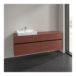 Villeroy & Boch Villeroy und Boch Collaro Waschtischunterschrank C02200AH 160x54,8x50cm, Waschtisch links, wine red