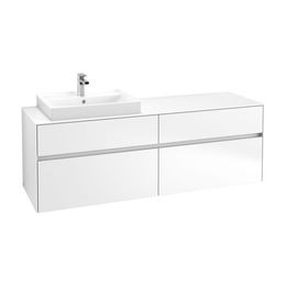 Villeroy & Boch Villeroy & Boch Collaro Waschtischunterschrank C02200MS 160x54,8x50cm, Waschtisch links, White Matt