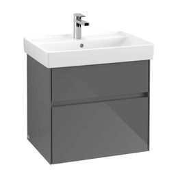 Villeroy & Boch Villeroy & Boch Collaro Waschtischunterschrank C00900FP 60,4x54,6x44,4cm, Glossy Grey