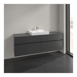 Villeroy & Boch Villeroy und Boch Collaro Waschtischunterschrank C02500VR 160x54,8x50cm, Waschtisch mittig, graphite