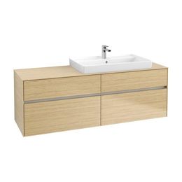Villeroy & Boch Villeroy & Boch Collaro Waschtischunterschrank C02700VJ 160x54,8x50cm, Waschtisch rechts, Nordic Oak