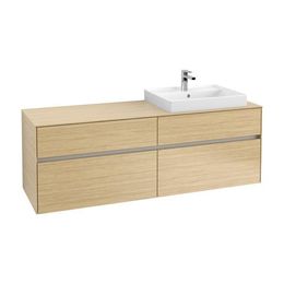 Villeroy & Boch Villeroy & Boch Collaro Waschtischunterschrank C02300VJ 160x54,8x50cm, Waschtisch rechts, Nordic Oak
