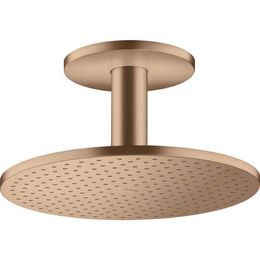 Hansgrohe Axor Kopfbrause 35301310 mit Deckenanschluss, brushed red gold