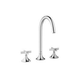 Dornbracht Vaia Dreiloch-Armatur 20713809-00 f&uuml;r Waschtisch, mit Ablaufgarnitur, chrom