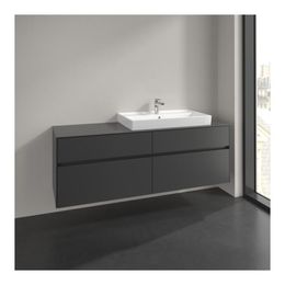 Villeroy & Boch Villeroy und Boch Collaro Waschtischunterschrank C02700VR 160x54,8x50cm, Waschtisch rechts, graphite