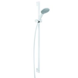 Kludi Freshline Brause-Set 6784091-00 wei&szlig;/chrom, mit Wandstange 900mm, Gleiter, Handbrause