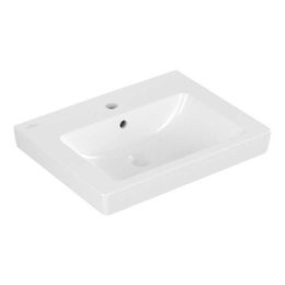 Villeroy & Boch Villeroy und Boch Subway 2.0 Waschtisch 711355R1 55x44cm, wei&szlig; C-plus, mit Hahnloch, &Uuml;berlauf