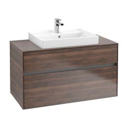 Villeroy & Boch Villeroy & Boch Collaro Waschtischunterschrank C01900VH 100x54,8x50cm, Waschtisch mittig, Arizona Oak